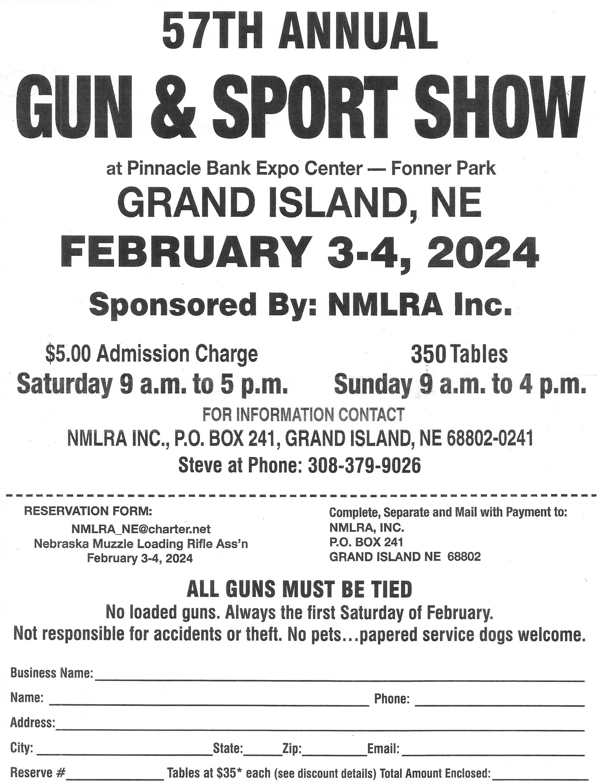 United Nebraska Muzzleloaders Association - Event Calendar