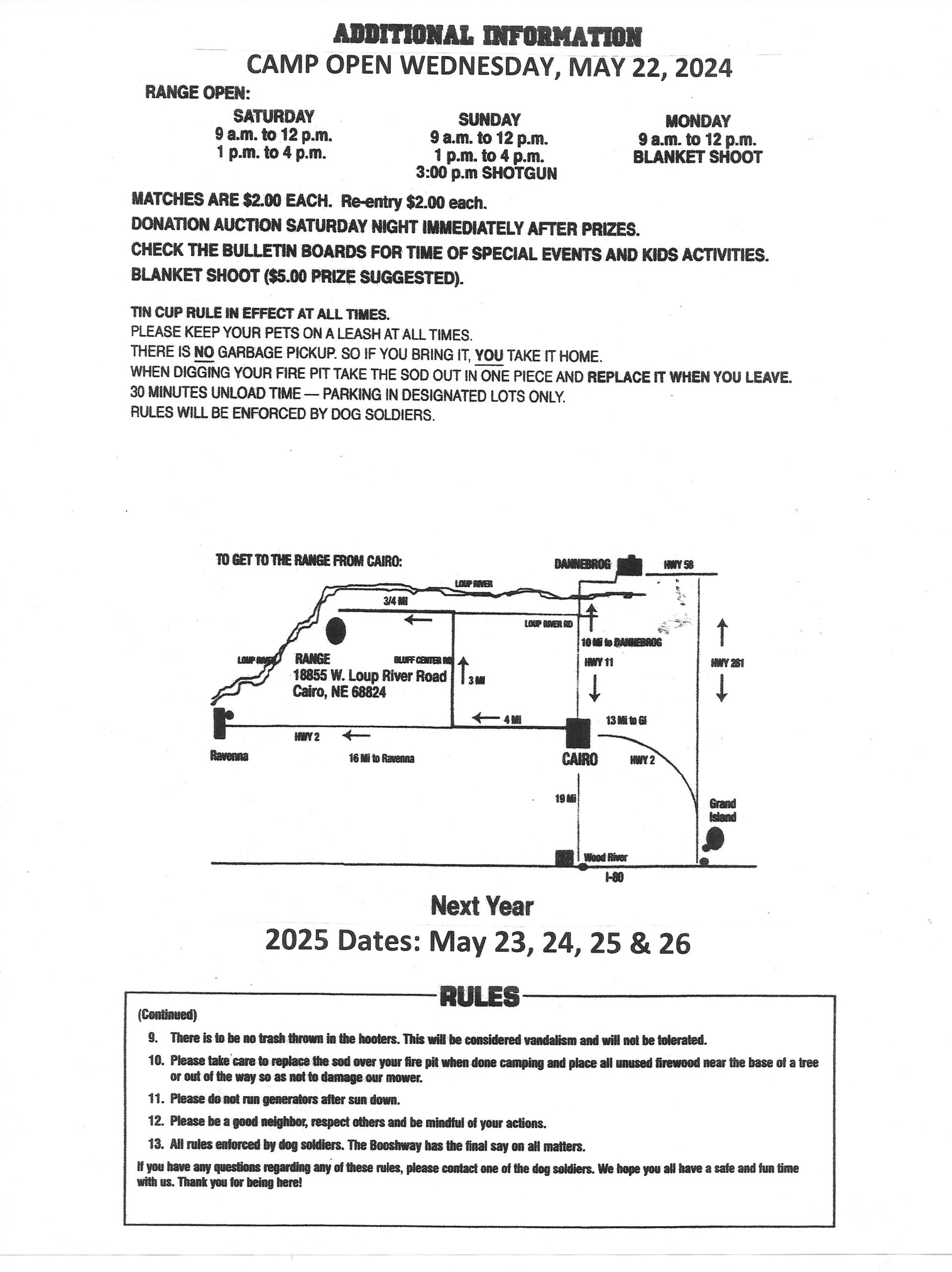 United Nebraska Muzzleloaders Association - Event Calendar