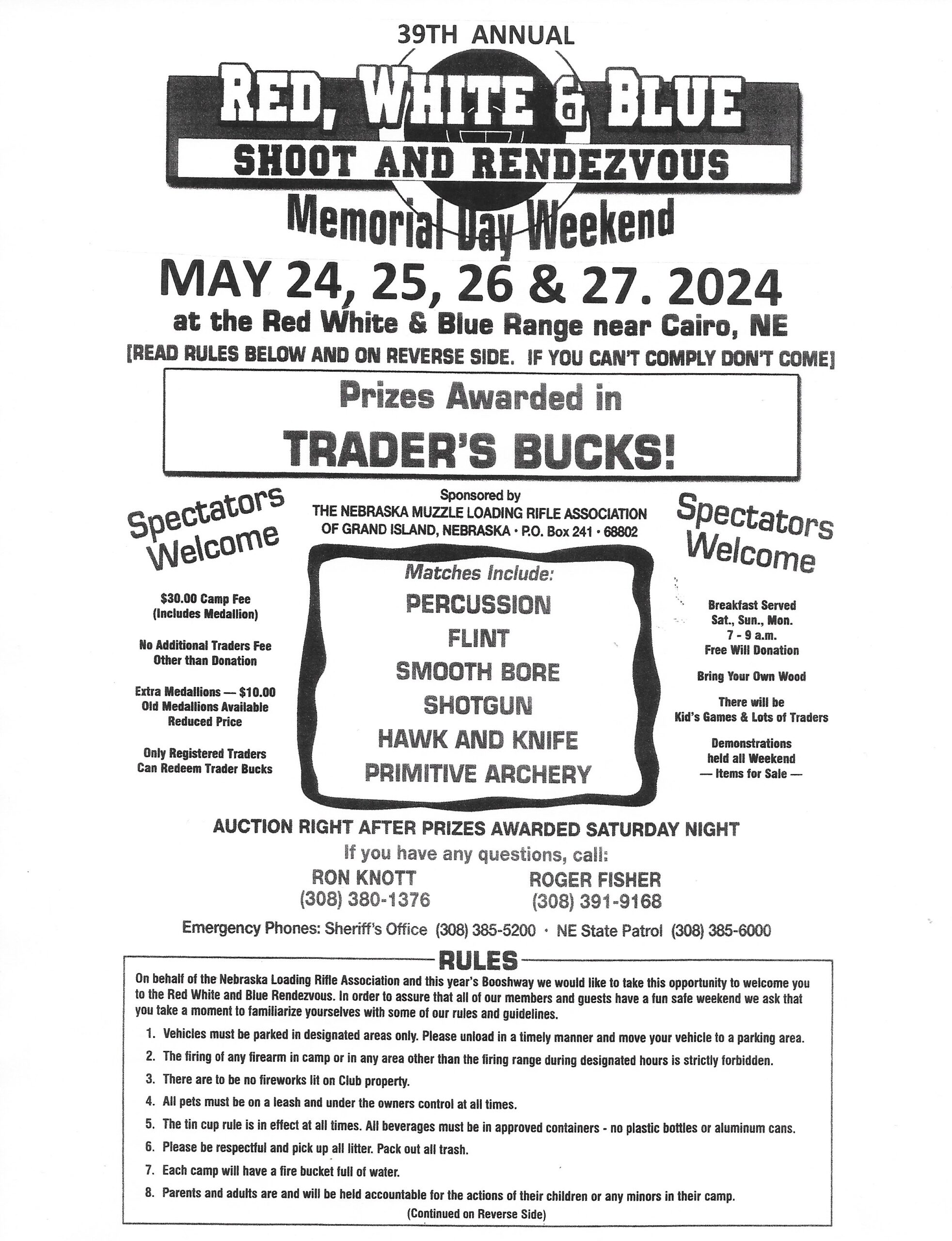 United Nebraska Muzzleloaders Association - Event Calendar