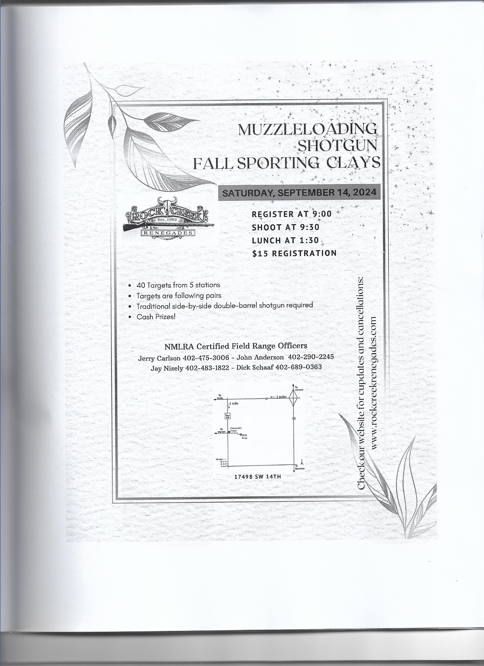 United Nebraska Muzzleloaders Association - Event Calendar