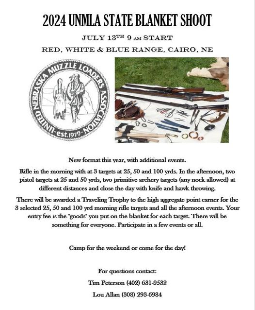United Nebraska Muzzleloaders Association - Event Calendar